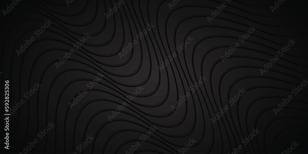 black gradient wave background vector file Stock Vector | Adobe Stock