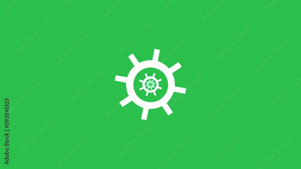 Video Stock Expanding Gears on green screen background motion graphic ...