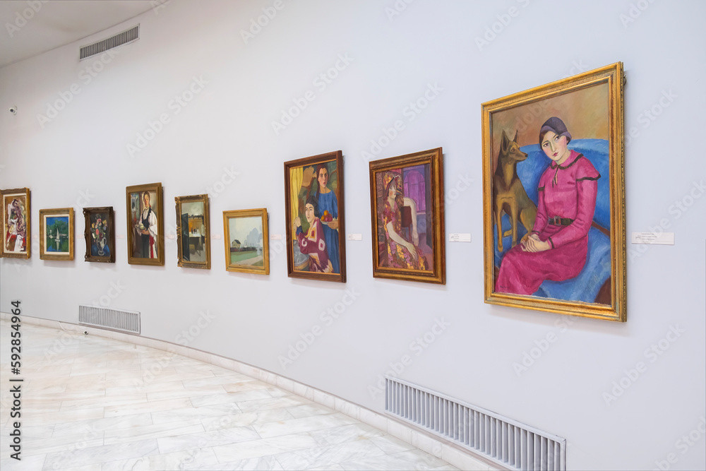 Foto de Bucharest, Romania- March 31, 2023. Interior of the National ...