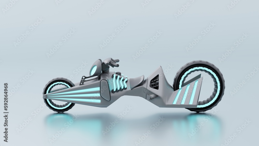 futuristic bike, modern motorbike concept 3d model, bike in the future ...