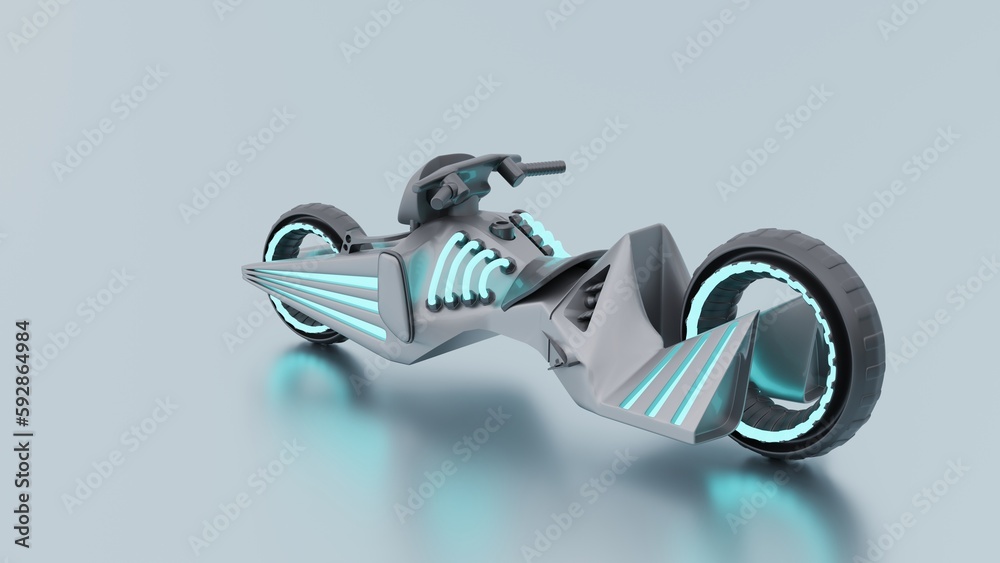 futuristic bike, modern motorbike concept 3d model, bike in the future ...