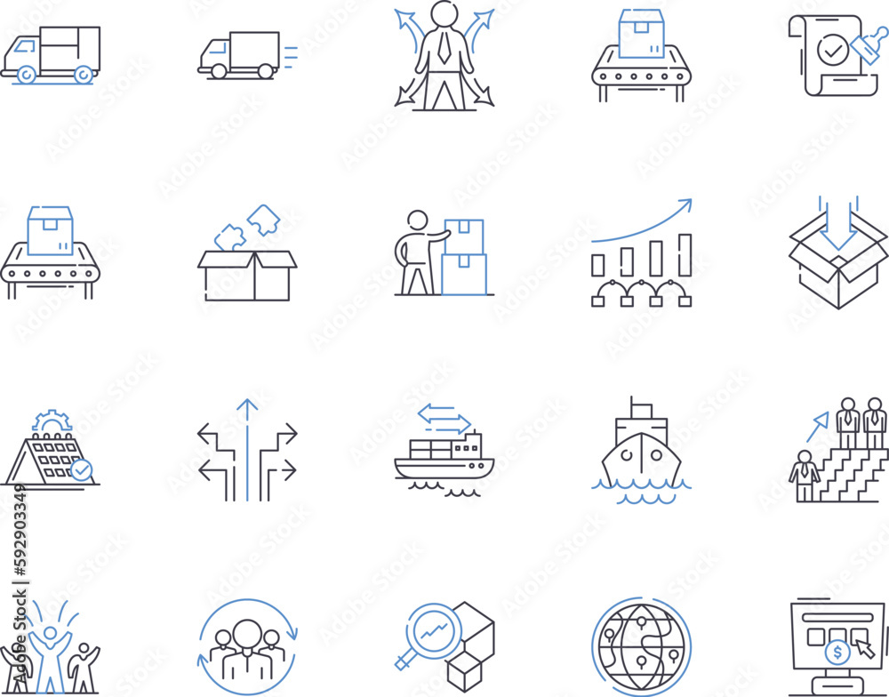 Fulfillment and Distribution outline icons collection. fulfillment ... Fulfillment and Distribution outline icons collection. fulfillment ...