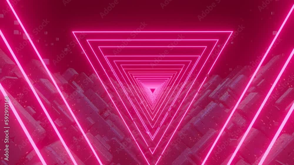 Abstract Sci Fi Fly Trough Looping Animation For Your Background Stuff Procedural Sci Fi