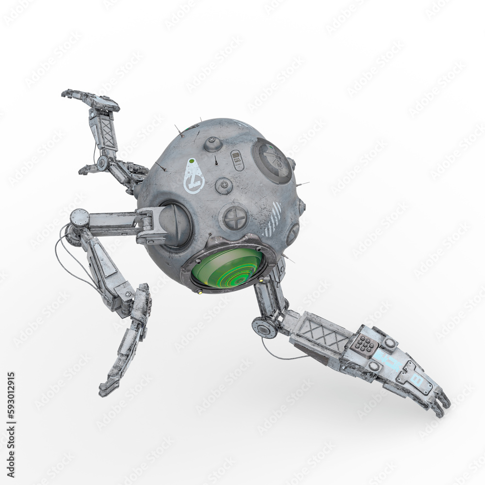 bot ball is landing on top view Stock Illustration | Adobe Stock