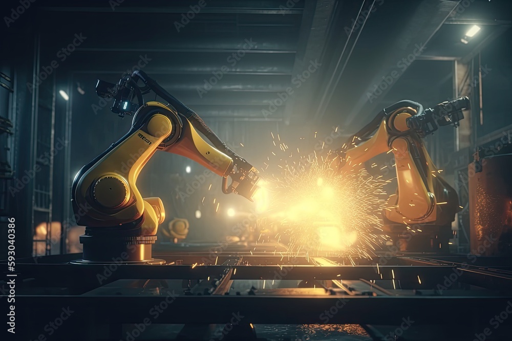 Robotic arms and automated guided vehicles in manufacturing will ...