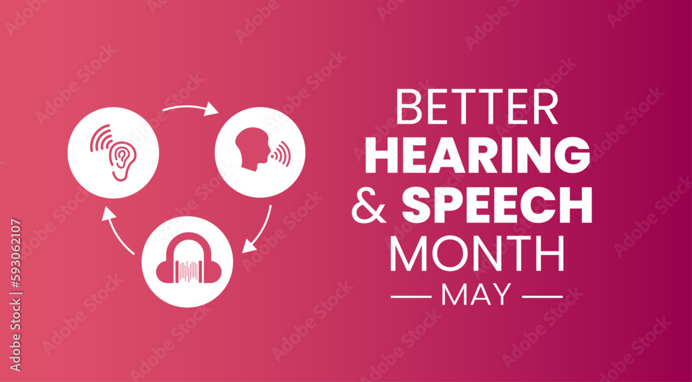 Better Speech and Hearing Month background or banner design template ... Better Speech and Hearing Month background or banner design template ...
