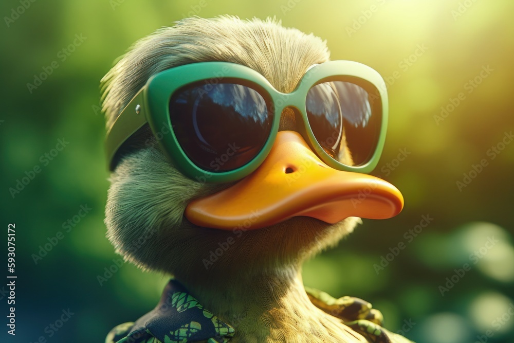 Duck With Sunglasses