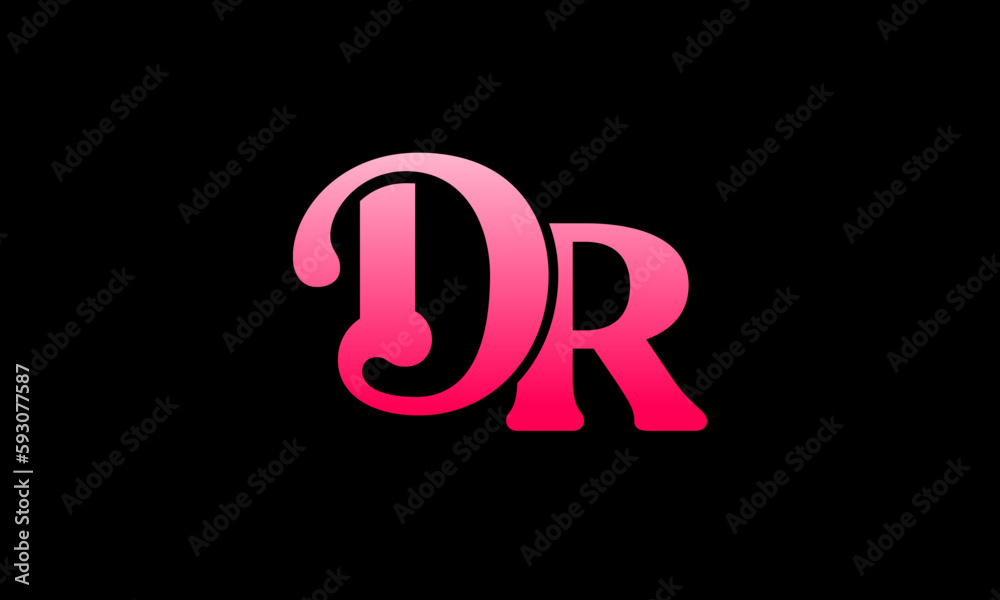 Initial letter DR logo design. DR logo design vector illustration ...