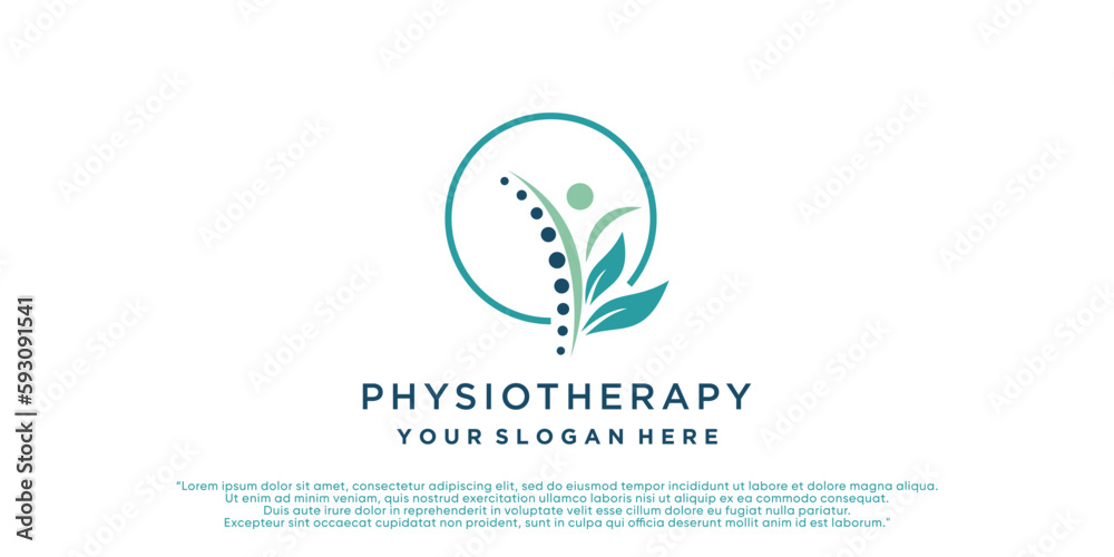 Physiotherapy logo design simple concept Premium Vector Part 1 Stock ...