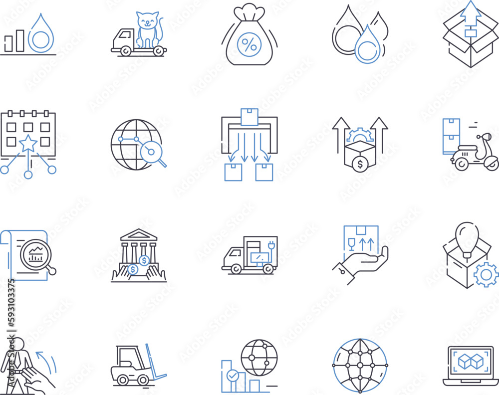 Fulfillment and Distribution outline icons collection. fulfillment ... Fulfillment and Distribution outline icons collection. fulfillment ...