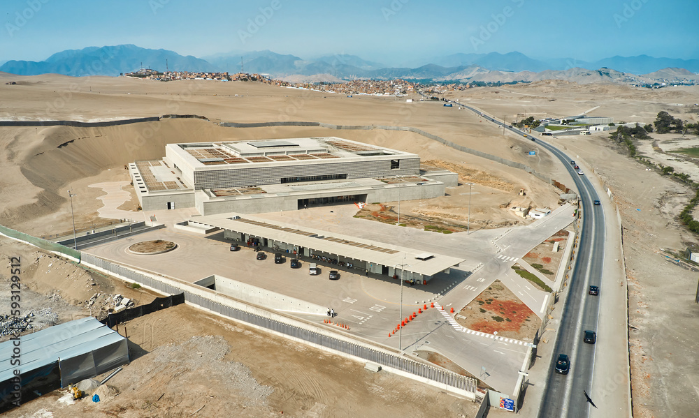 Lima, Peru, 2023. National Museum of Peru MUNA in Lurin district from ...