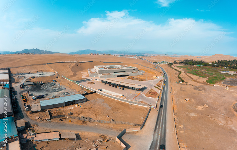 Lima, Peru, 2023. National Museum of Peru MUNA in Lurin district from ...