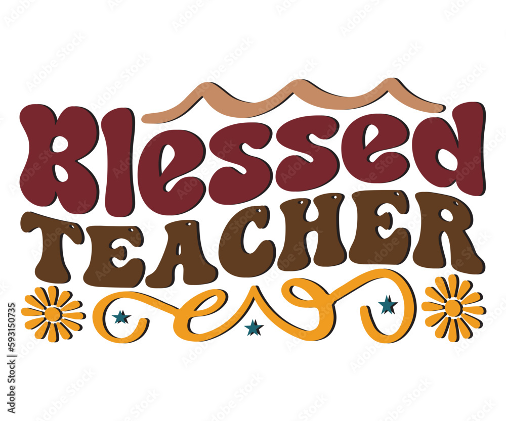 Teacher SVG Bundle - Retro Teacher svg, Teacher Life svg, Teacher Retro ...