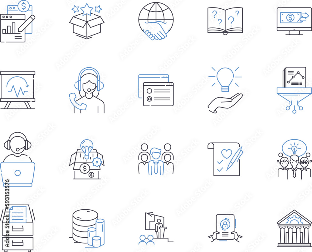 Balanced scorecard outline icons collection. Scorecard, Balanced ... Balanced scorecard outline icons collection. Scorecard, Balanced ...
