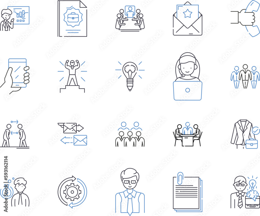 Lean Startup Outline Icons Collection Lean Startup Agile Methodology Business Iterative