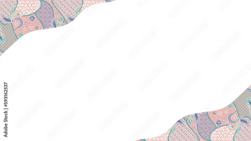 Indonesian traditional batik, batik frame design for template. Stock ...