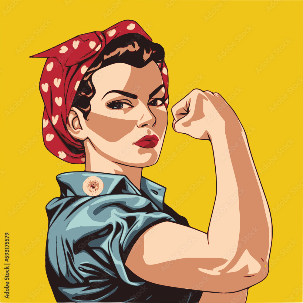 Strong powerful woman. Woman s fist symbol of female power. Woman's day ...