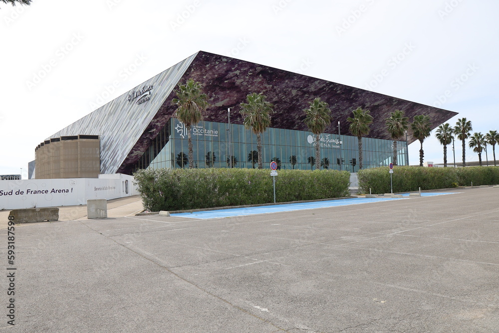 Le parc des expositions, et salle de spectacles Sud de France Arena ...