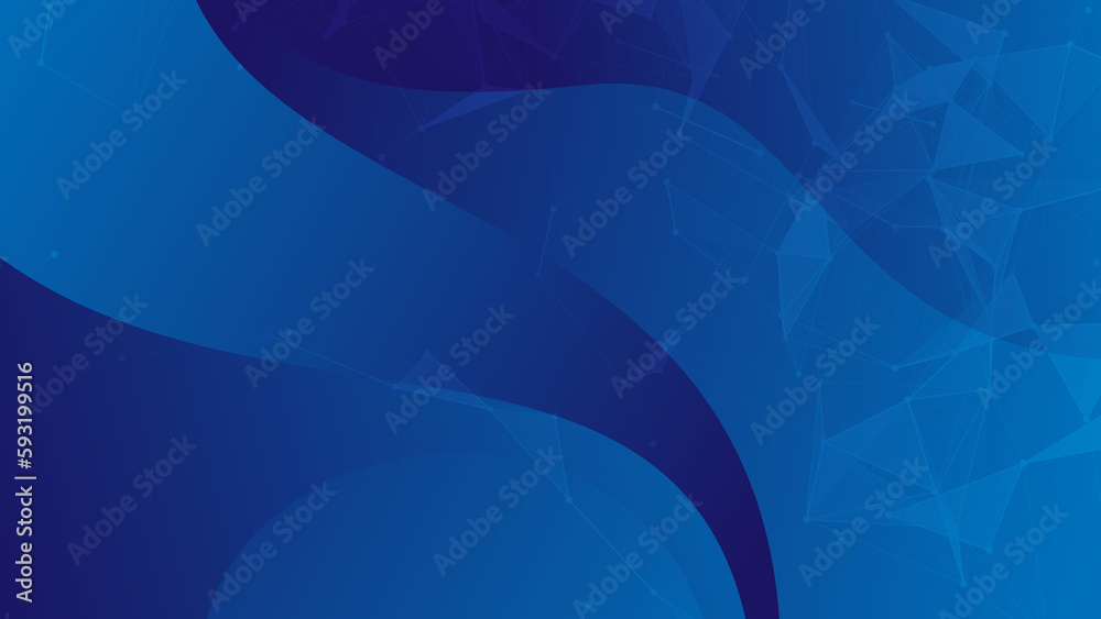 Blue wave abstract digital and print background with Lines and ...