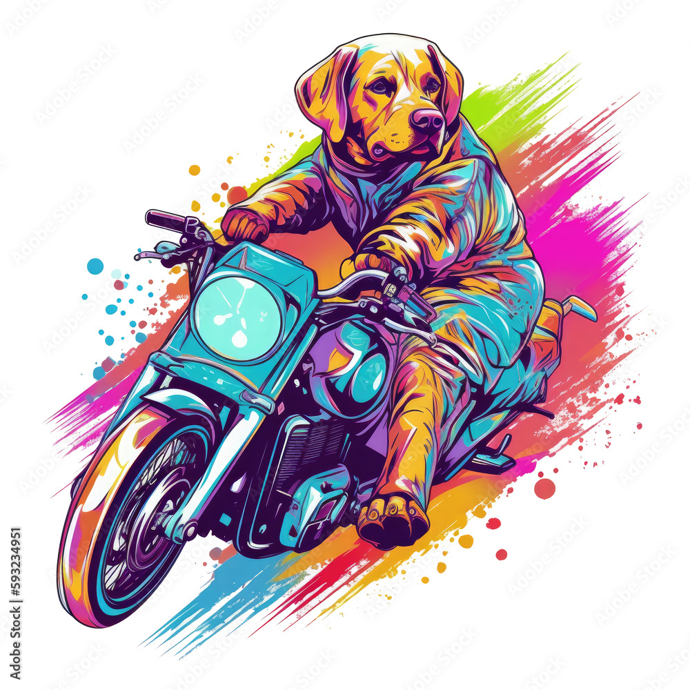 Vector Illustration T-shirt Design, A colorful and dynamic graphic of a ...