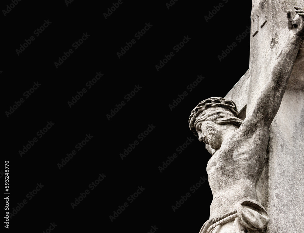 Jesus Christ died on the cross. Death and suffering Stock Photo | Adobe ...