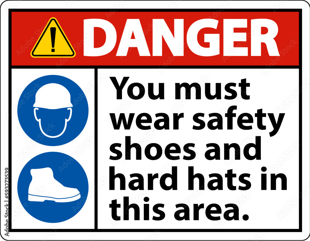 Wear Safety Shoes Sign