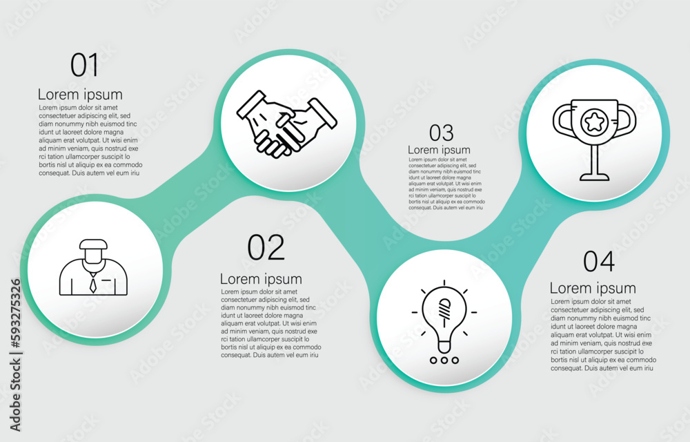 Infographic template for business information presentation. Vector ...