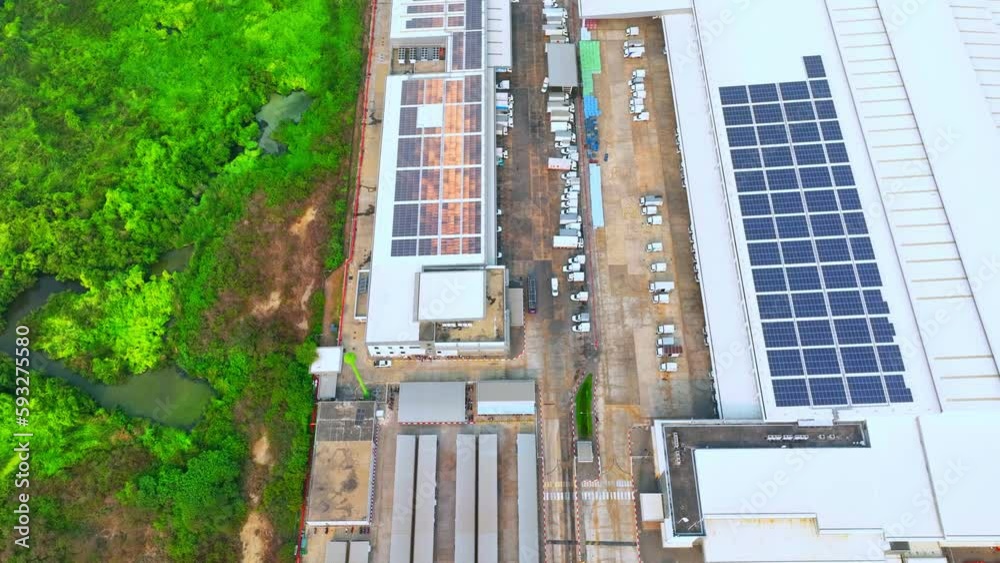 A drone can capture a bird's eye view of a distribution center, which ...