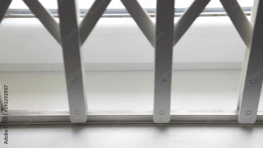 Opening and closing sliding bars on windows. Window protection from a ...