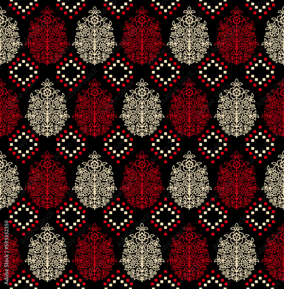 ethnic simple Filipino pattern native traditional ikat pattern vector ...