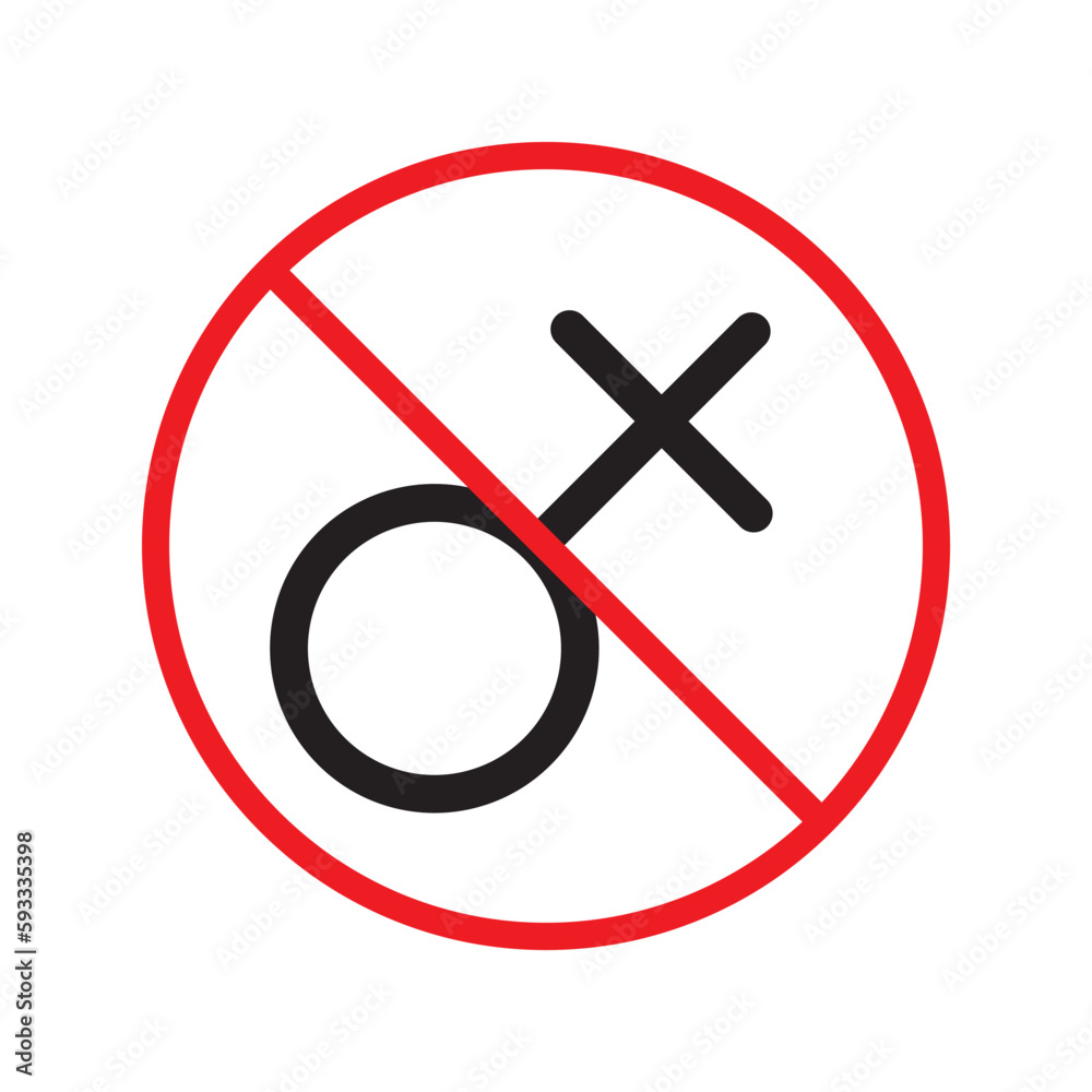 No gender vector icon. Gender sign of men and women. Male and female ...