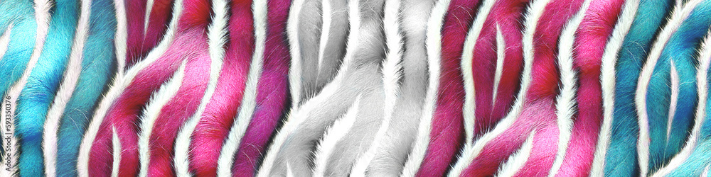 Transgender pride rainbow flag made of zebra fur hair. Seamless ...