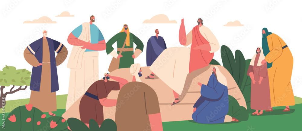 Jesus Delivered The Sermon On The Mount, Teaching His Followers The ...