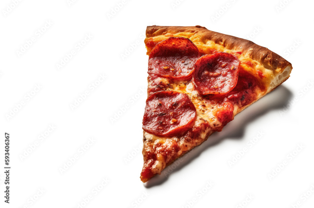 Classic Pizza Slice. Close-up of a delicious New York-style pizza slice ...