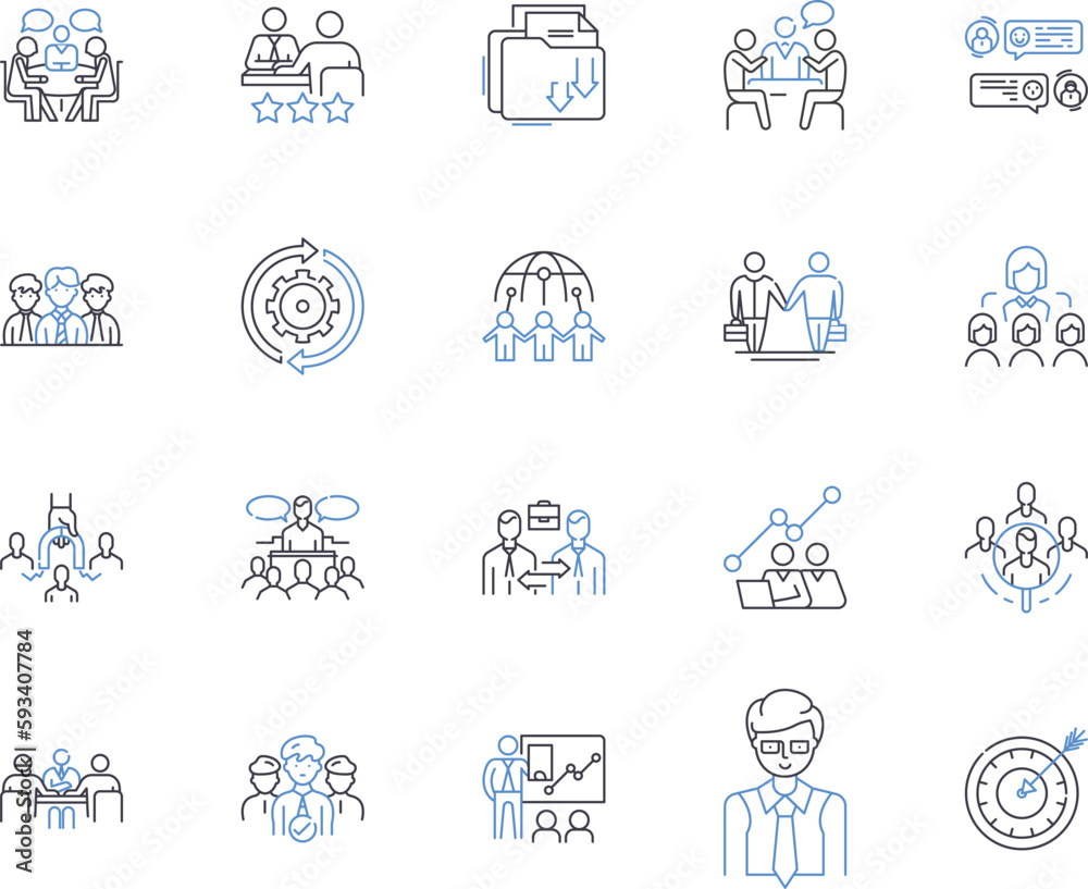 Management session outline icons collection. Manage, Workflow, Process ... Management session outline icons collection. Manage, Workflow, Process ...