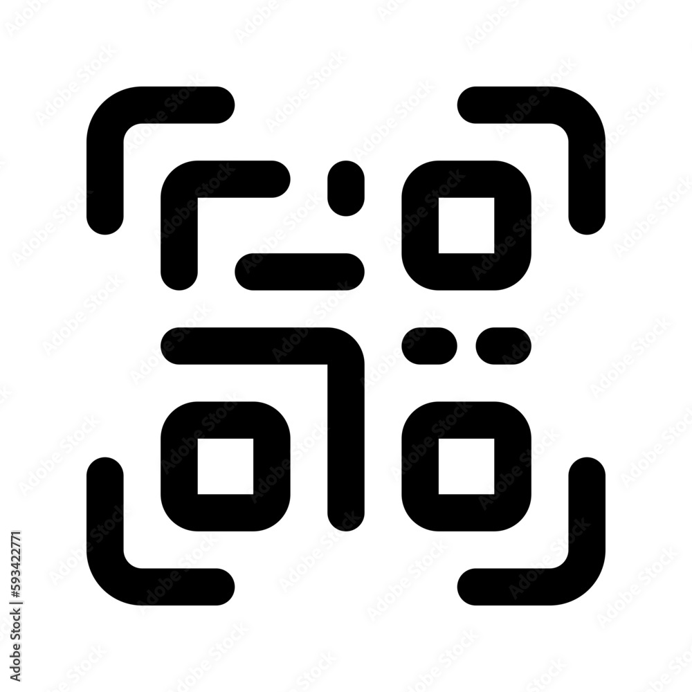 qr code icon Stock-Vektorgrafik | Adobe Stock