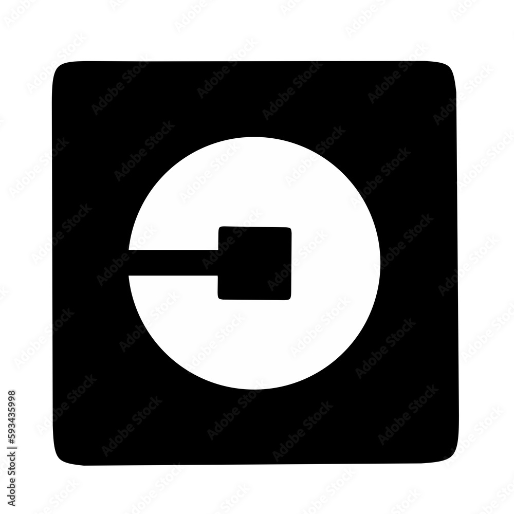 Uber icon png transparent background Stock-Illustration | Adobe Stock