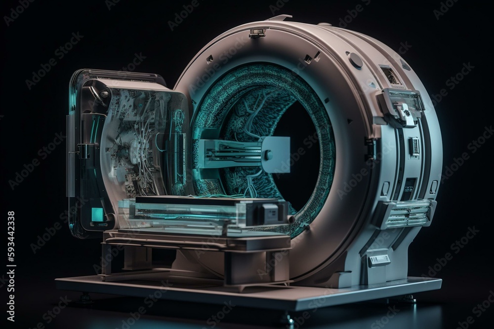 Magnetic Resonance Imaging MRI system on transparent background ...