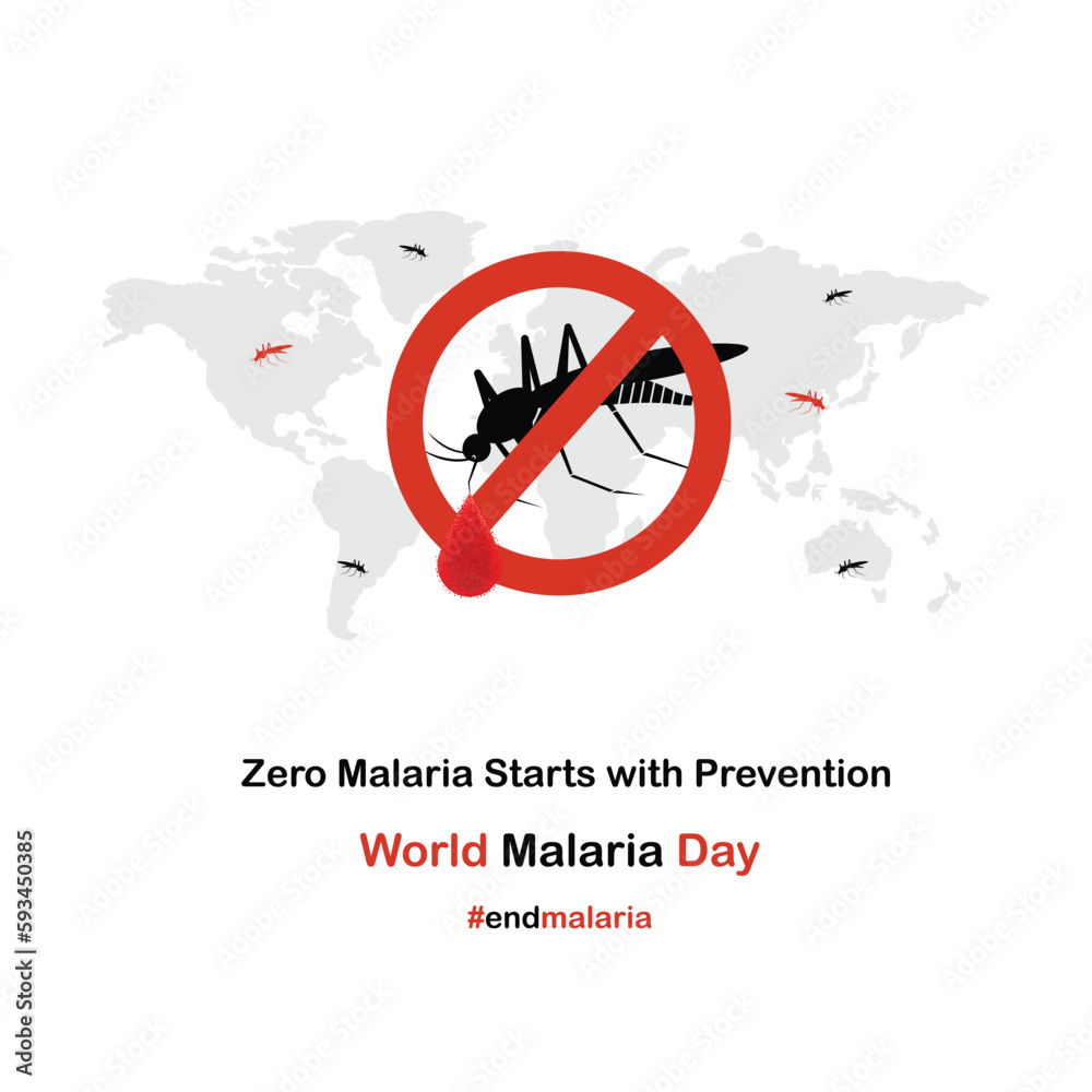 World Malaria Day April 25, Malaria Awareness Social media Templates ...