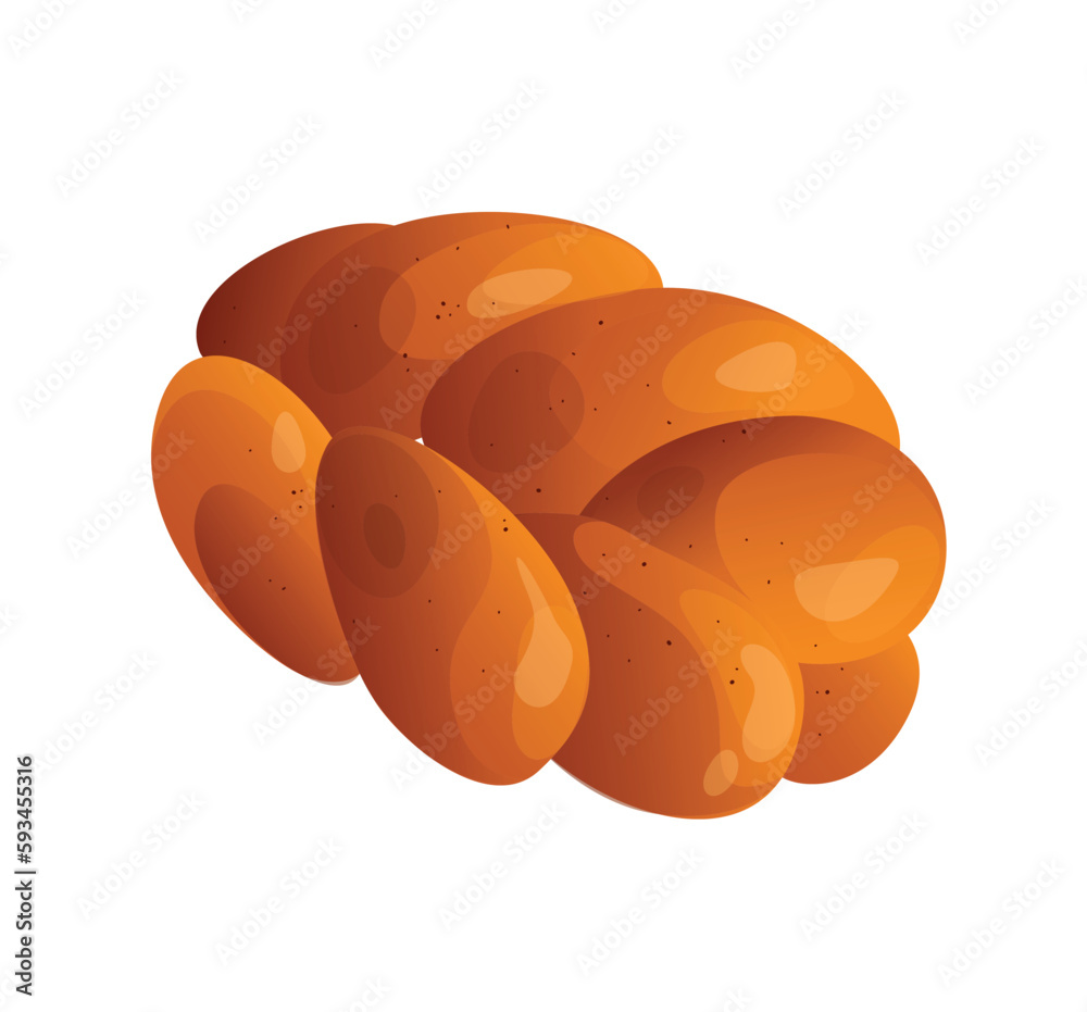 Concept Bakery bread bun loaf. This is an illustration of a bakery ...