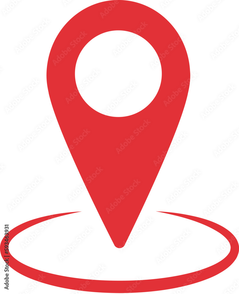 Location icon. Map, home, office location icon. Travel tracking, road ...