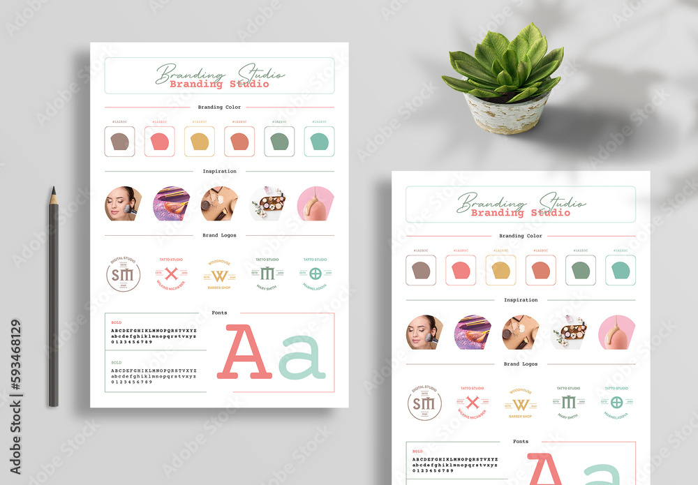 Branding Kit for Brand Clarity Design Template Stock Template | Adobe Stock