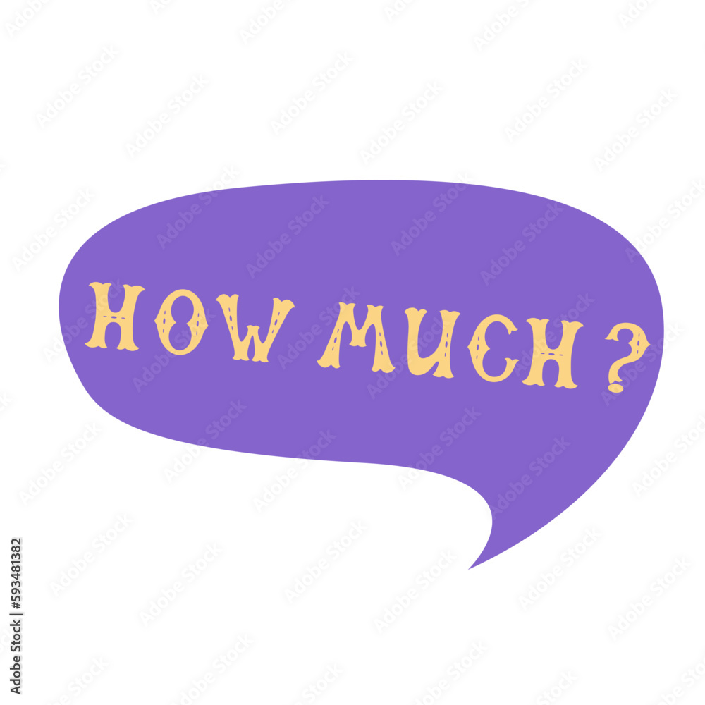 Question word how much. Comics speech bubble set with words made of ...