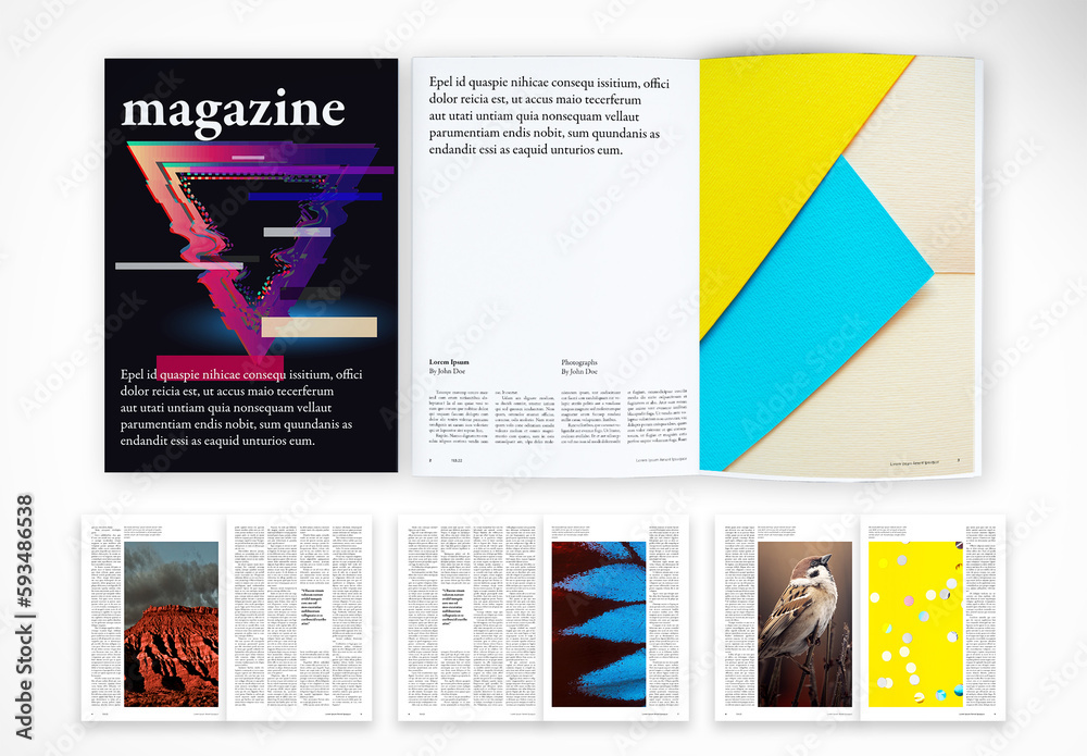 Simple and Modern Journal Stock Template | Adobe Stock