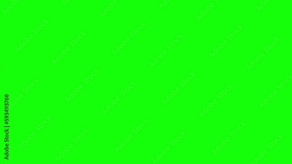 2D Cartoon Hand Clicking on a green screen chroma key background ...