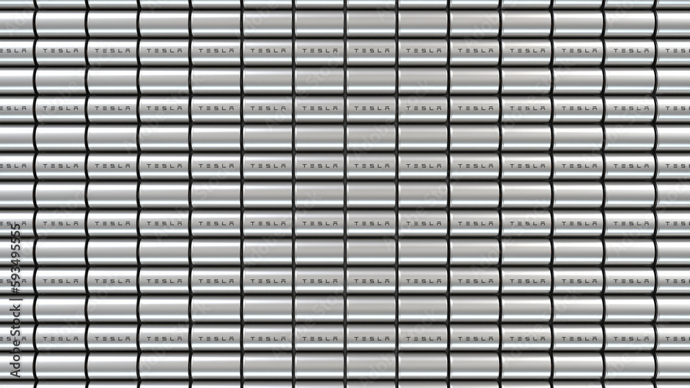 Lithium 4680 Tesla battery pack, High-capacity accumulator cell modules ...