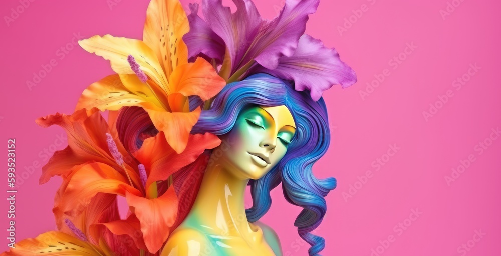 Iris, godess of the rainbow and messenger of the greek / roman gods ...