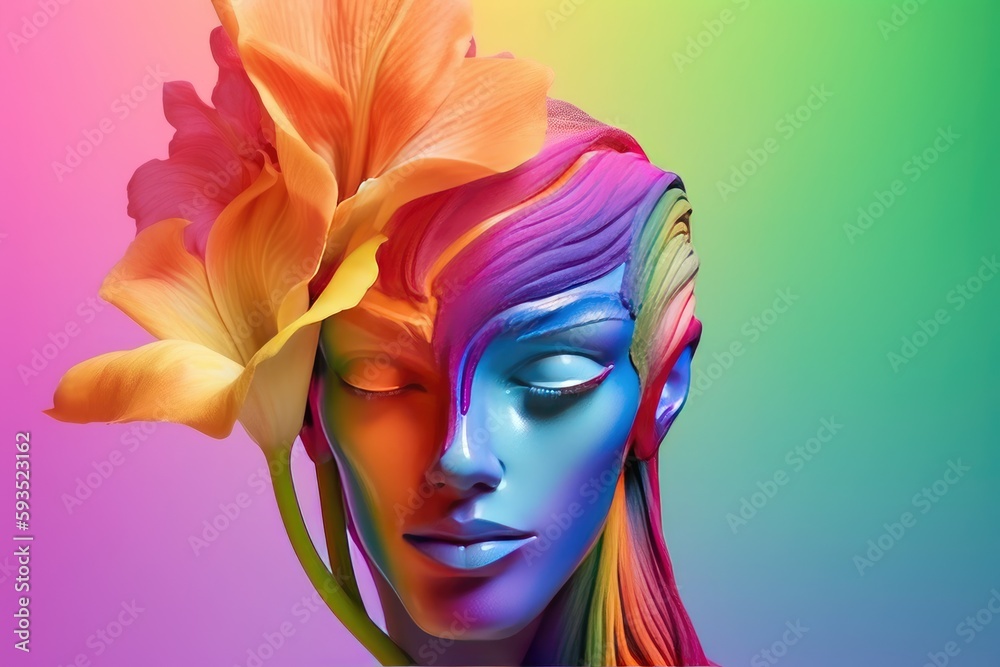 Iris, godess of the rainbow and messenger of the greek / roman gods ...