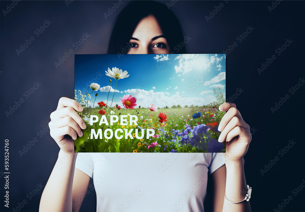 Paper Poster Mockup Stock Template | Adobe Stock