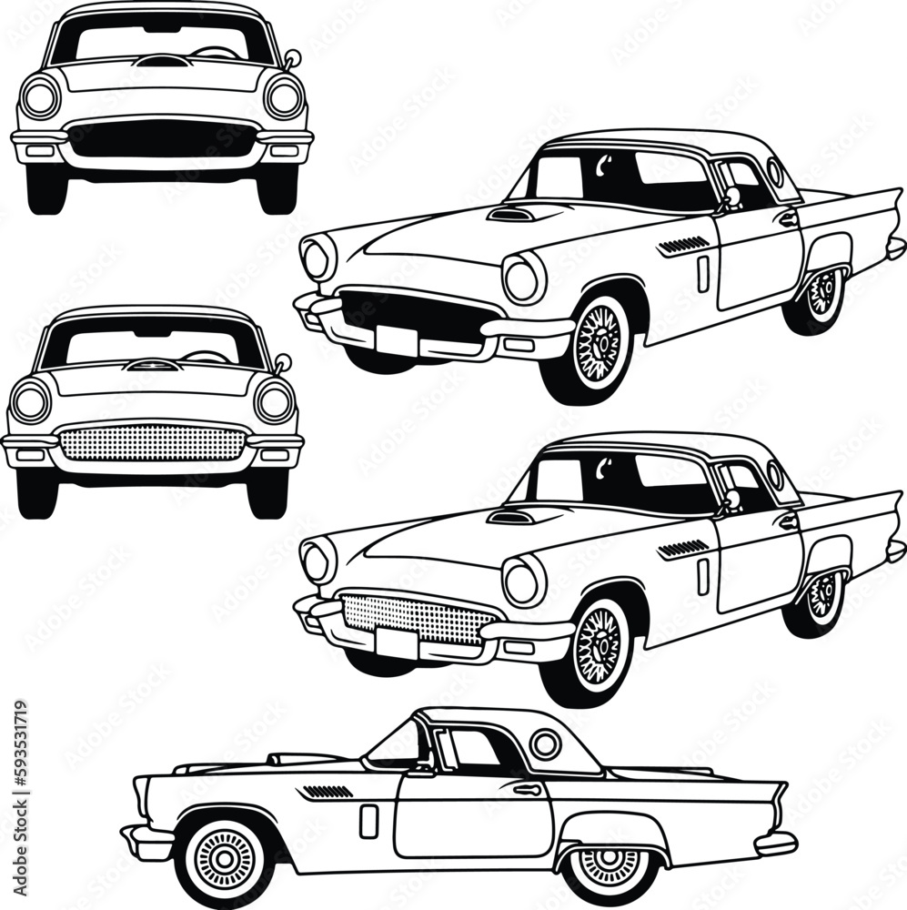 Grafika wektorowa Stock: car, auto, automobile, vehicle, vector,Black ...